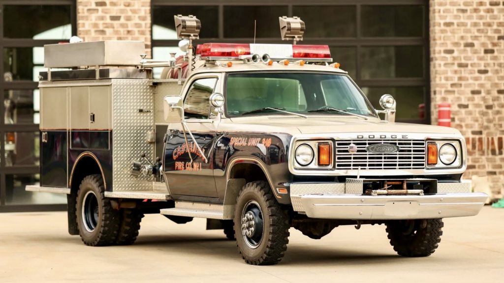 Rare 1978 Dodge W400 Fire Truck Hits the Auction Block - Gearhead Daily