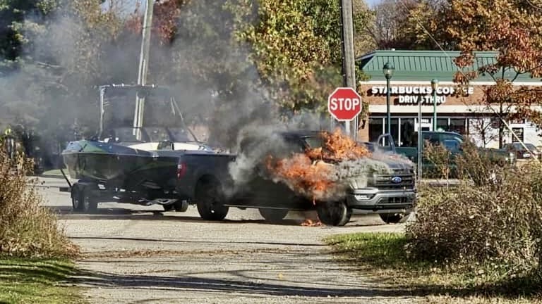 Ford F-150 PowerBoost® Hybrid Catches Fire, Driver Escapes - Gearhead Daily